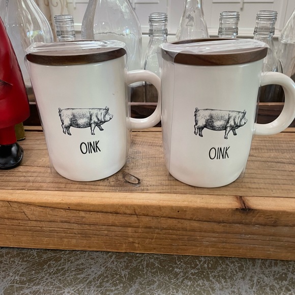 Rae Dunn | Dining | Rae Dunn Farm Line Oink Coffee Mugs | Poshmark